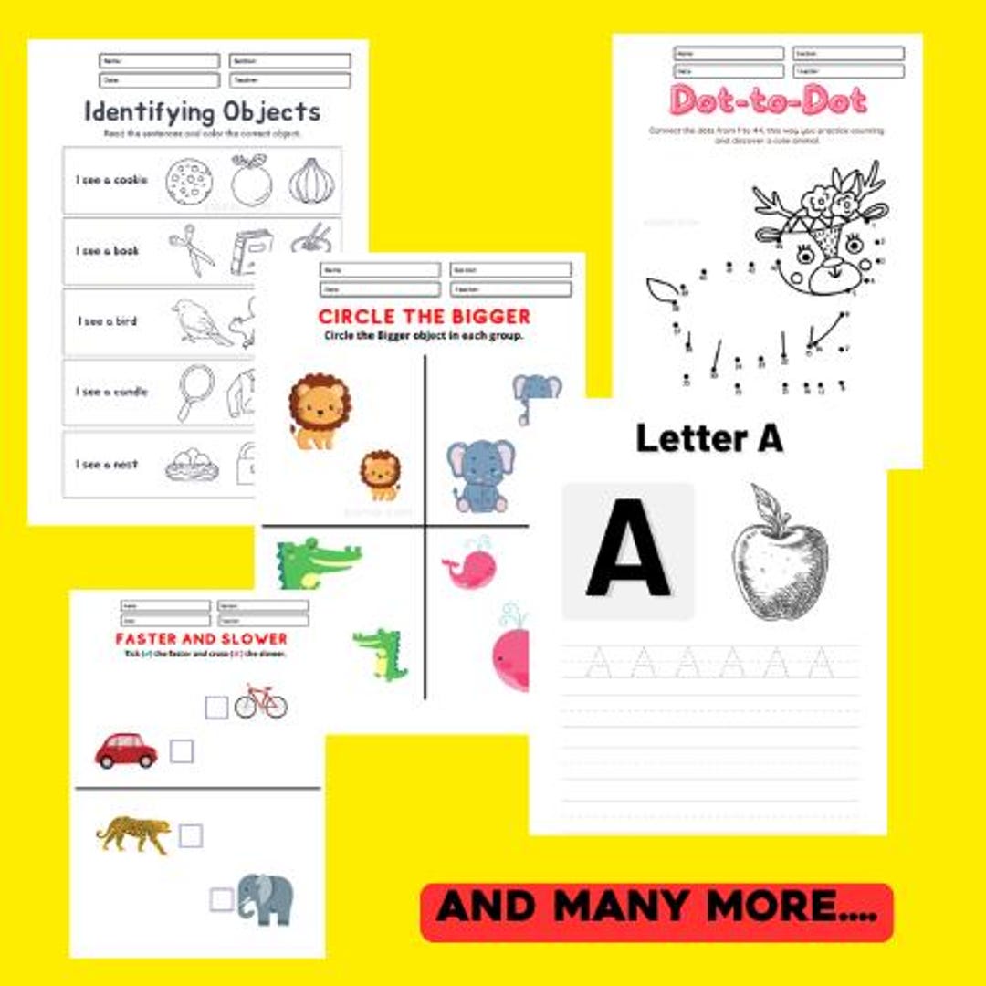 Early Learning Workbook Bundle | English & Urdu, Ages 2-6 (PDF) - Etsy