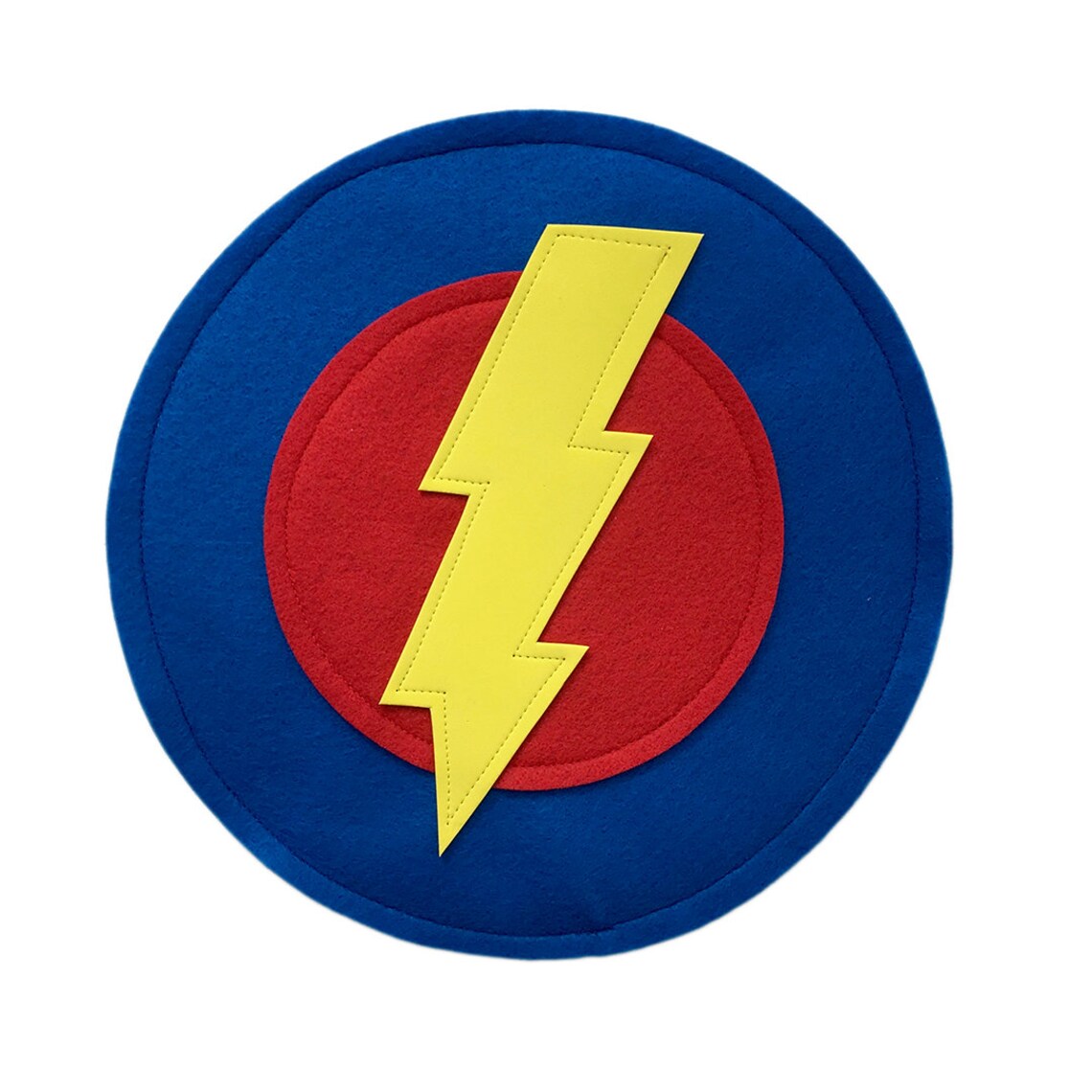 Superhero Blue Lightning Bolt Shield | Etsy