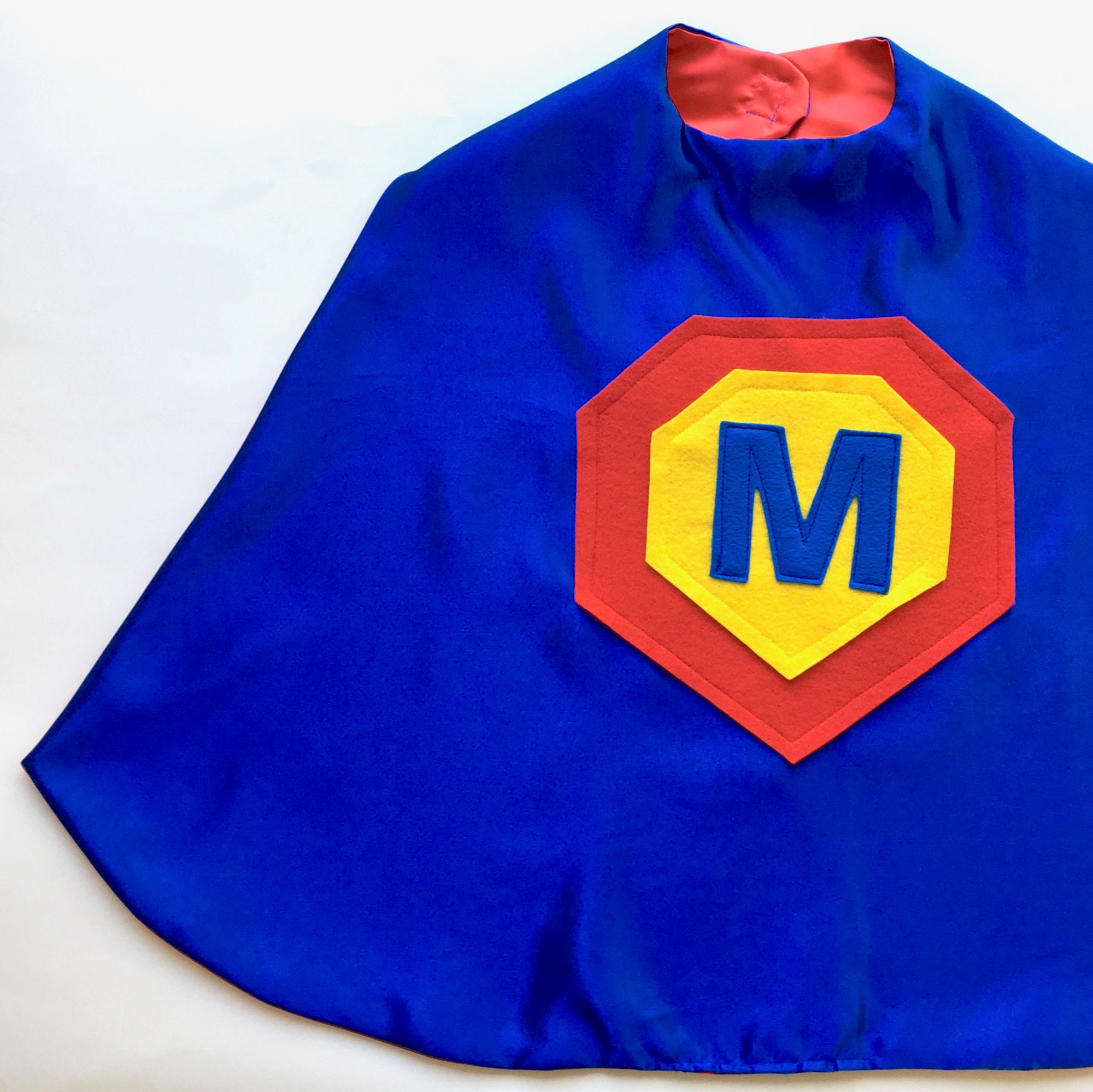 Personalized Blue Satin Superhero Cape - Etsy