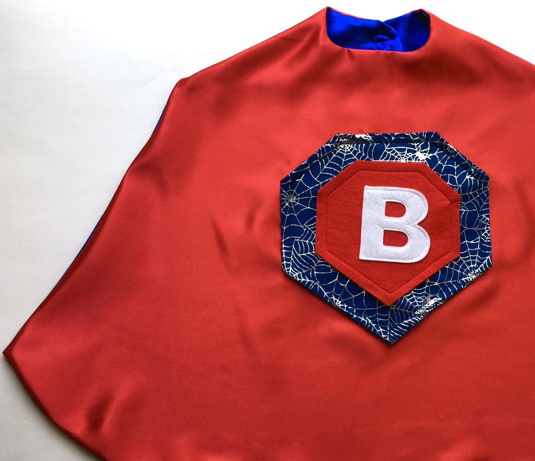Personalized Spider Web Satin Super Hero Cape - Etsy