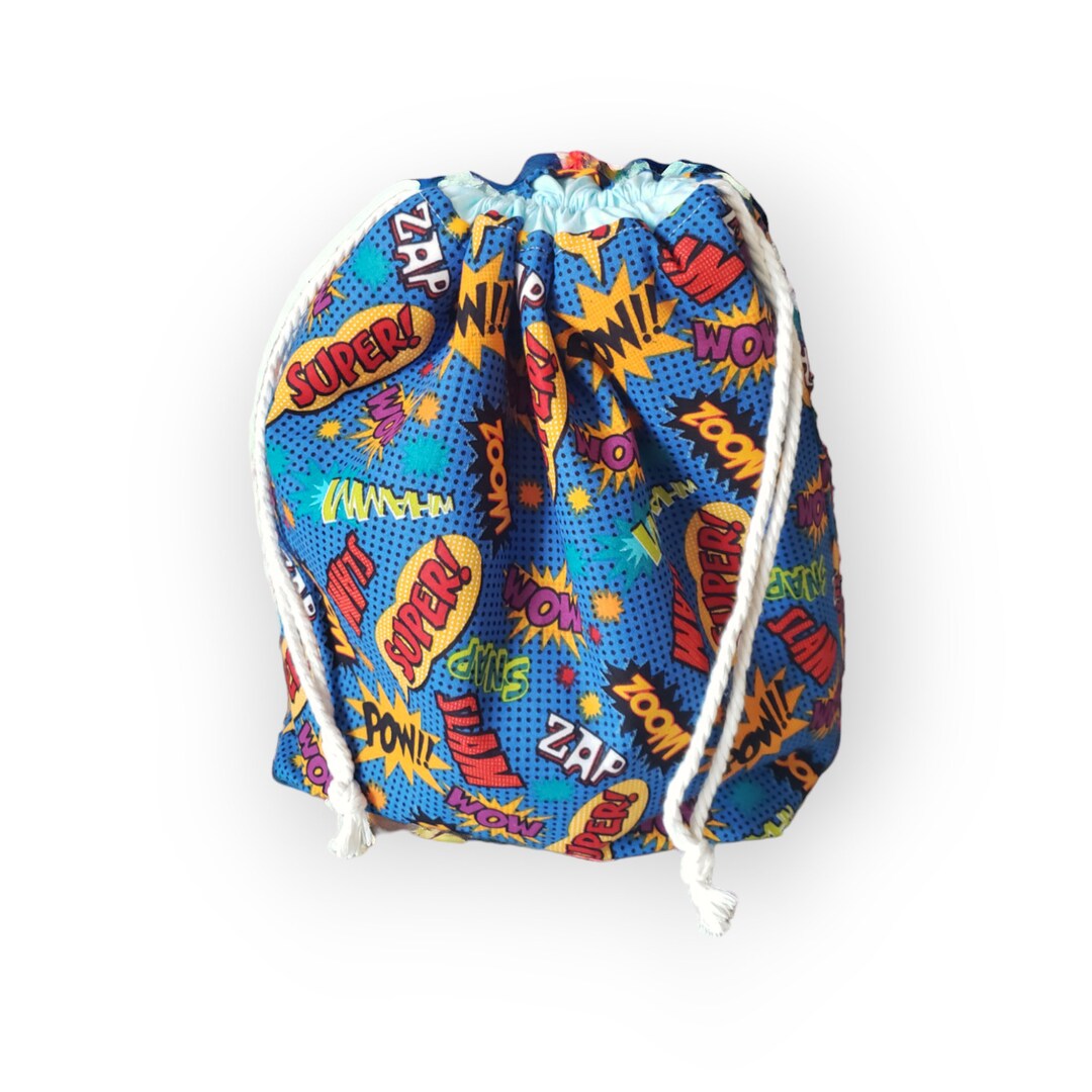 Comic Book Design Drawstring Project Bag (large) - Etsy