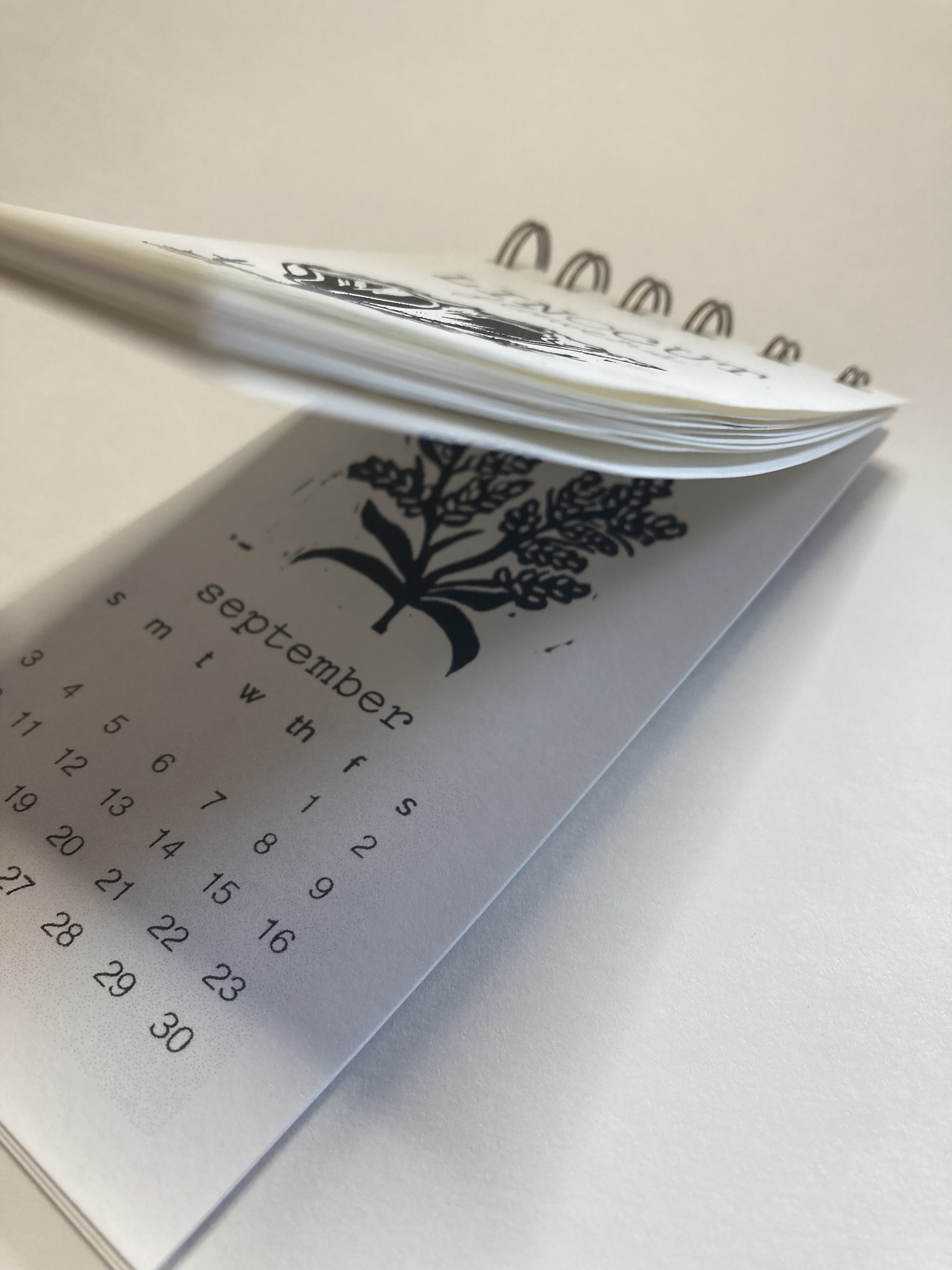 2023 Linocut Mini Calendar - Etsy