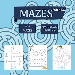Maze Puzzles for Kids | Maze Puzzles | Different Difficulty Levels ...