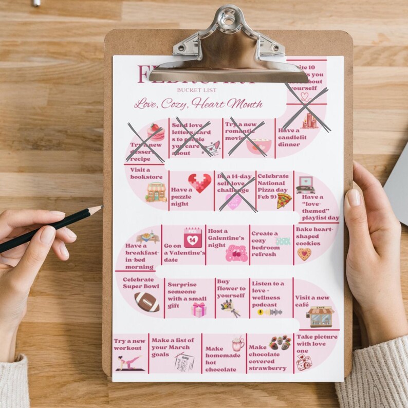 12-month Bucket List Planner, Colorful Fun Bullet Journal, Printable ...