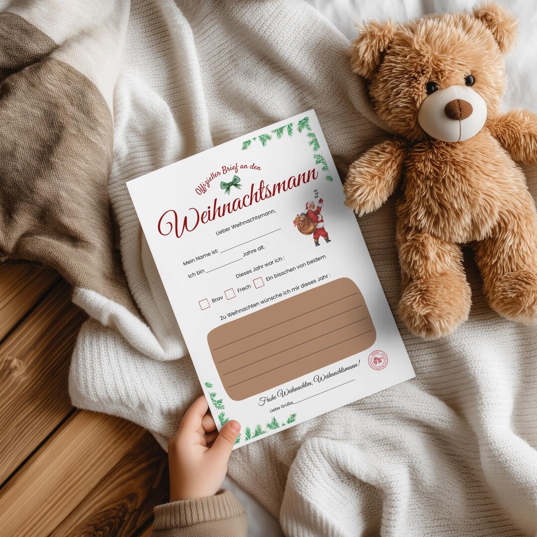 A4 Santa Wish List Template | Letter to Santa for Children | Christmas ...