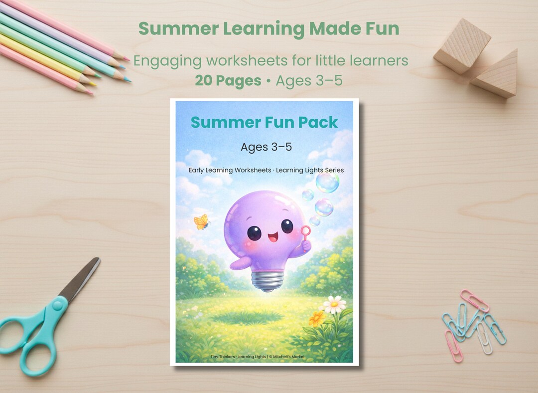 Summer Preschool Activity Worksheet Pack | Early Learning Worksheets ...