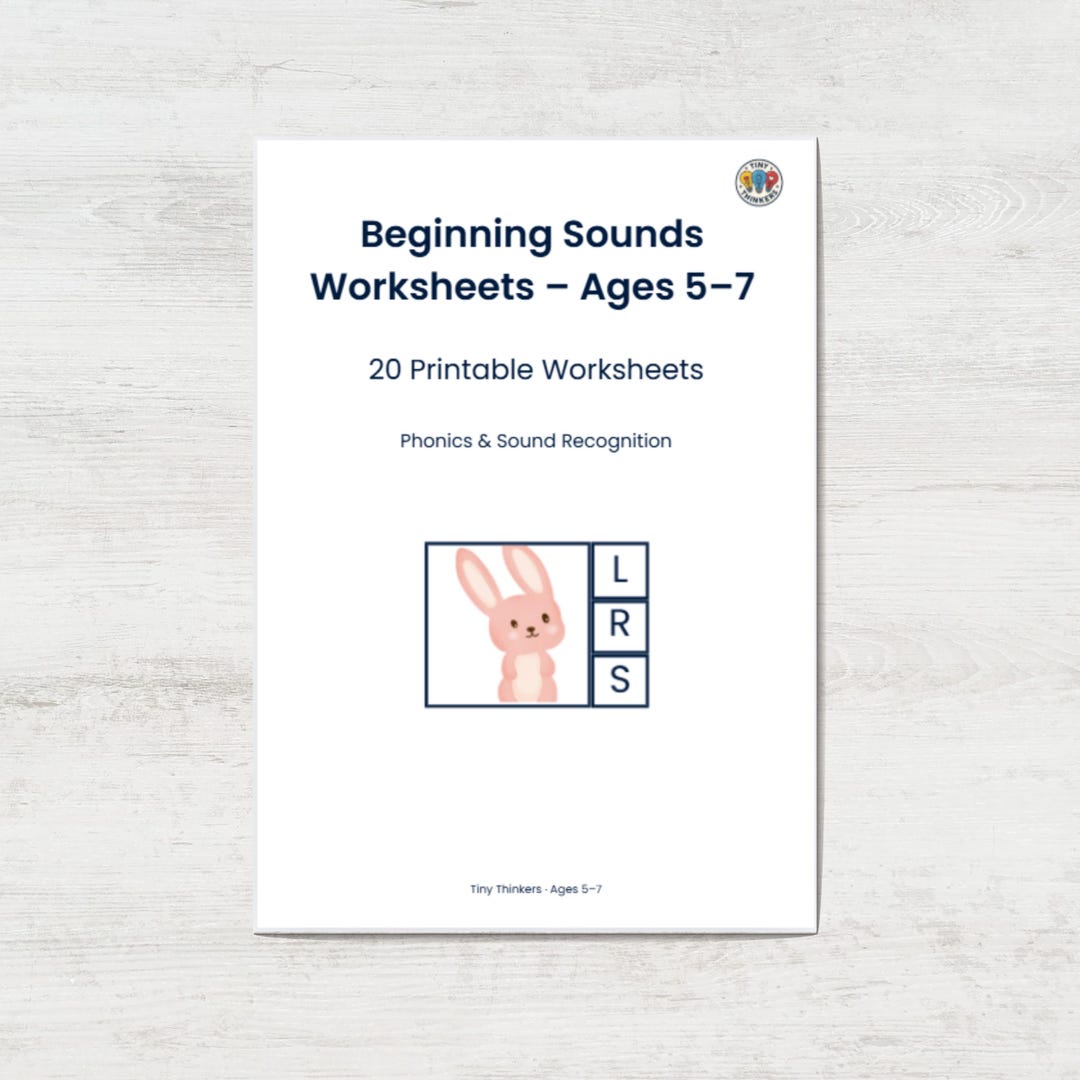 Beginning Sounds Worksheets Ages 5–7 | Phonics Printable Activities ...