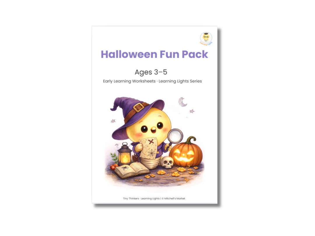Halloween Fun Pack – 20 Worksheets Ages 3–5 | Preschool Printable ...