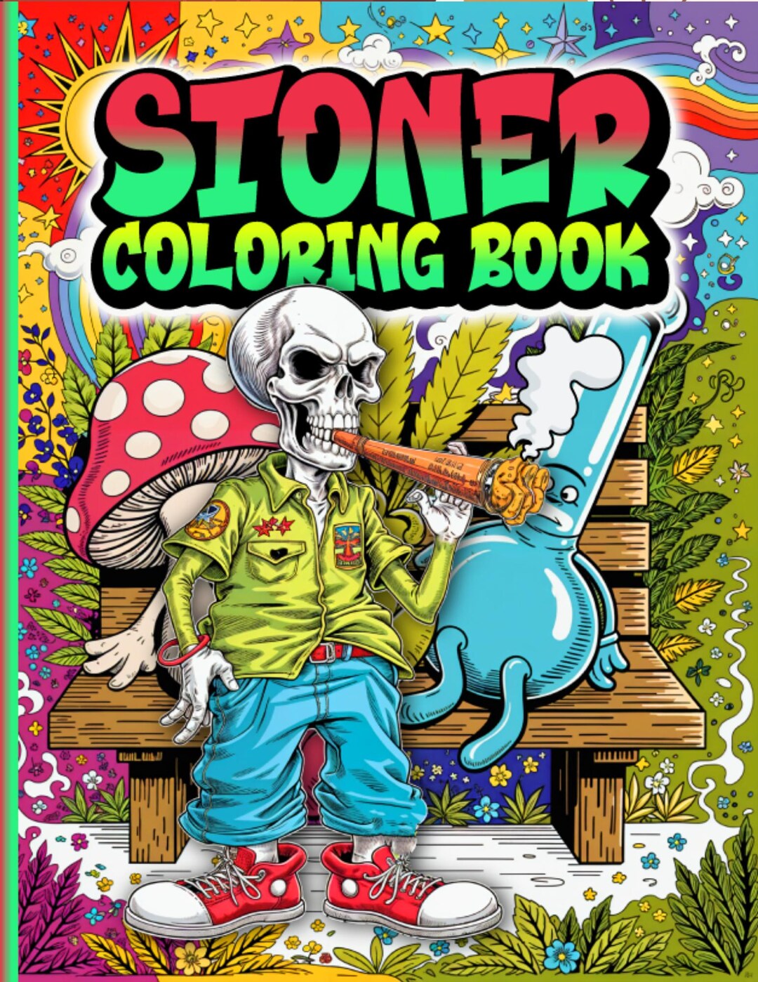 Stoner Coloring Book : Psychedelic Illustrations to Relax and Unleash ...
