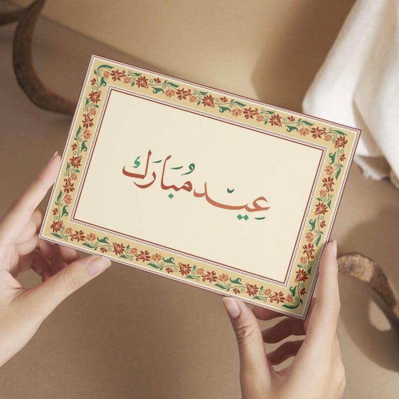 Eid Calligraphy Cards - Etsy