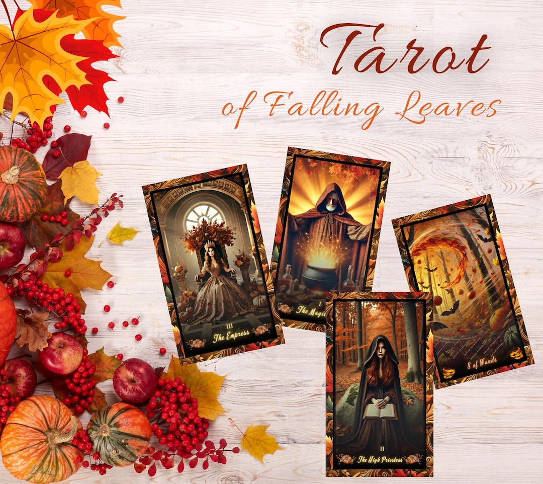 Tarot of Falling Leaves – Printable Tarot Deck PDF (A4 Size, 78 Cards ...