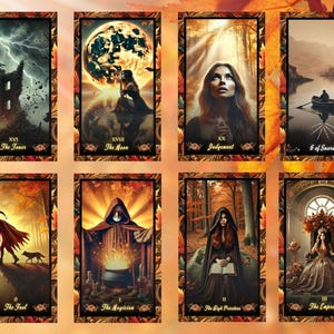 Tarot of Falling Leaves – Printable Tarot Deck PDF (A4 Size, 78 Cards ...