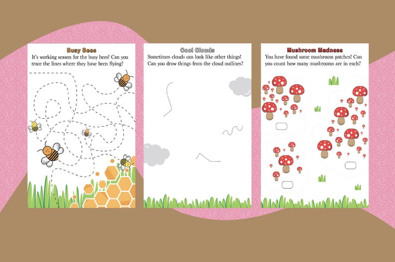 Printable Kids Workbook Activity Worksheet Colouring Learning ...