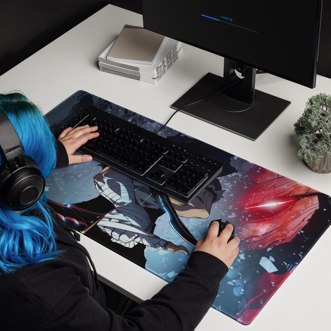 Solo Leveling Mouse Pad: Sung Jin-woo Anime Desk Mat - Etsy