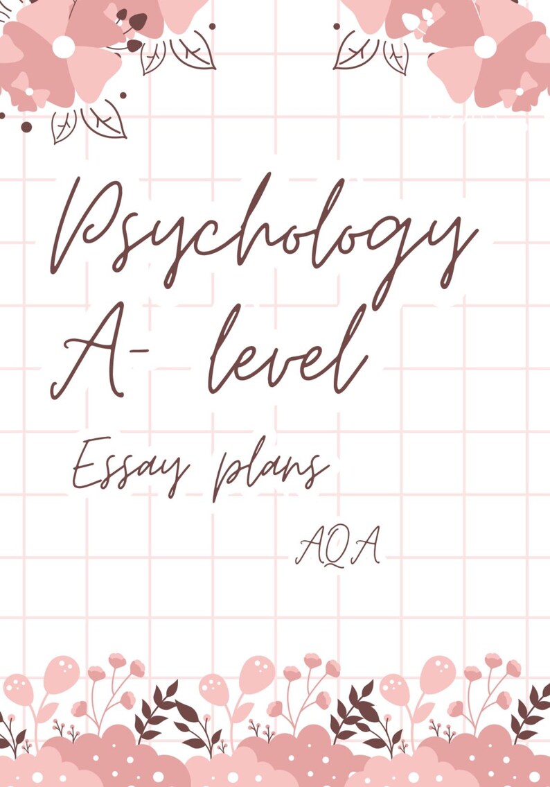 Psychopathology A-level Essay Plans AQA - Etsy