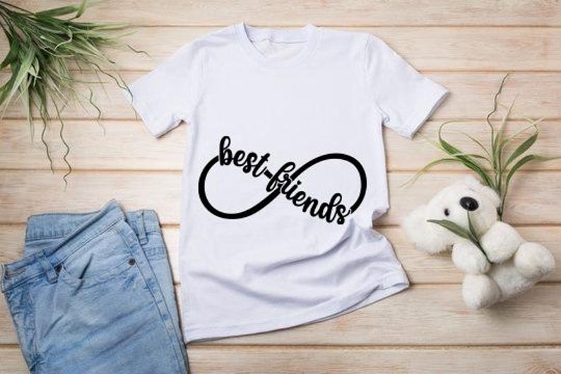 Best Friends Infinity Symbol Cut File, Best Friends -PNG-JPEG-PDF Funny ...
