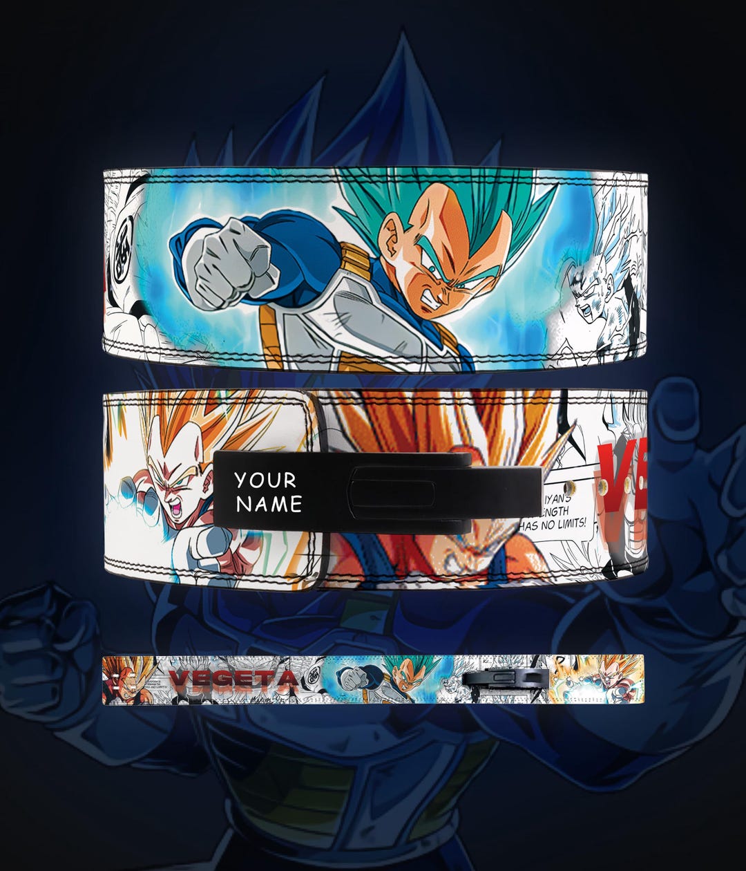 Vegeta Anime Lever Lifting Belt Weightlifting Anime Belt Powerlifting ...