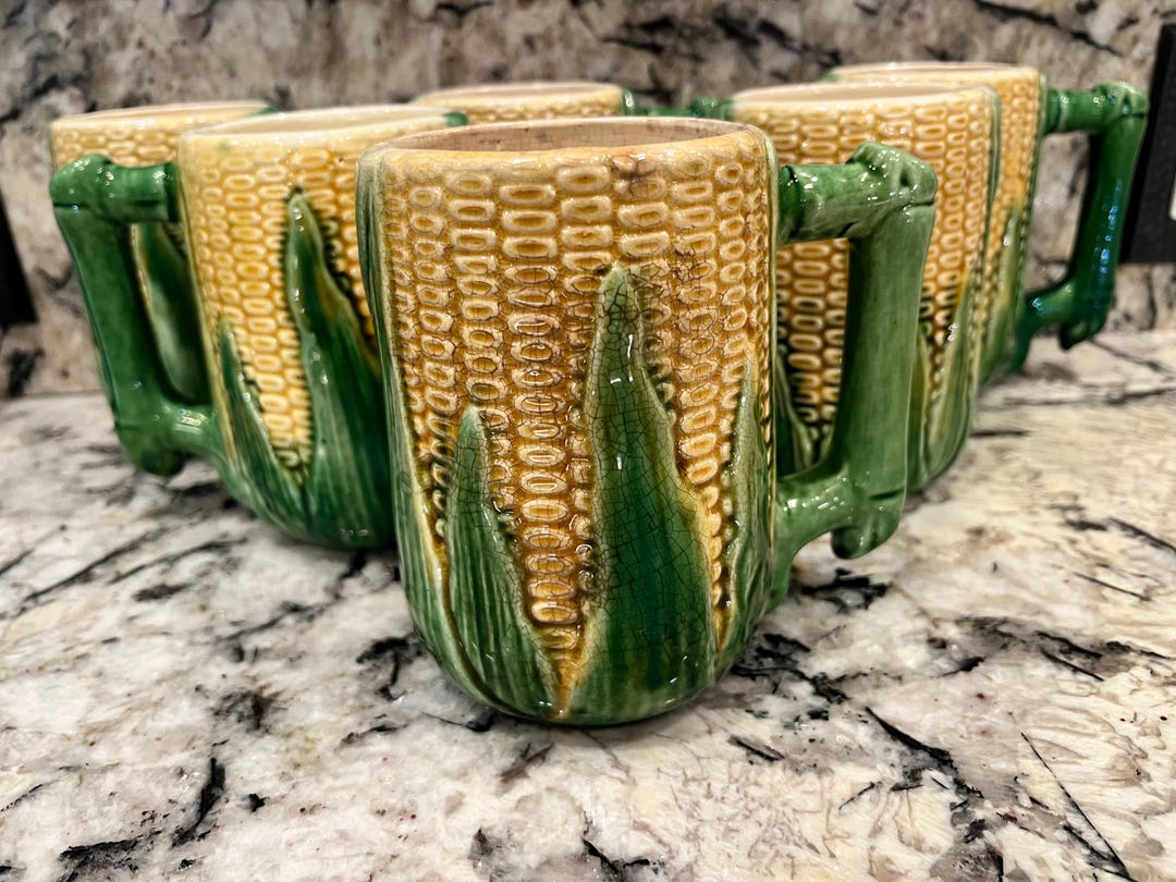 6 Brush Mccoy Corn Mugs/tankards - Etsy