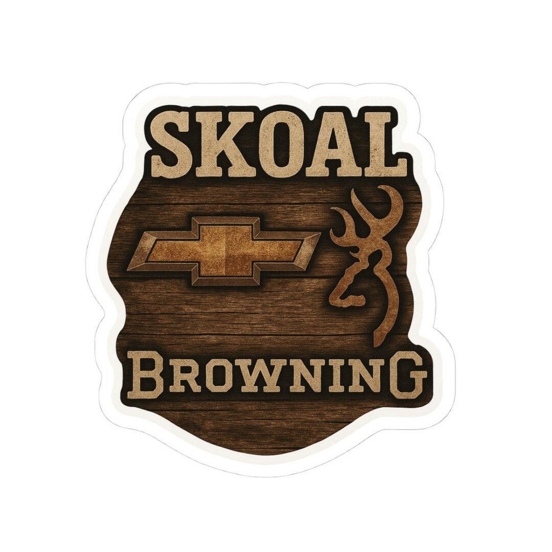 Rustic Country Sticker| Skoal, Chevy & Browning Logo |morgan Wallen ...