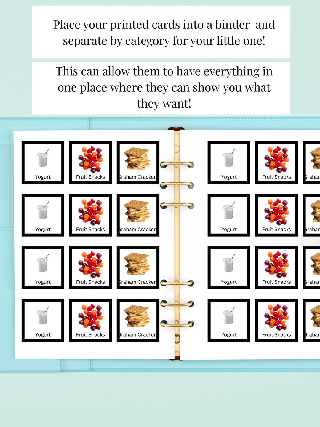 99 Printable Food Communication Cards – Realistic AAC Cards for ...