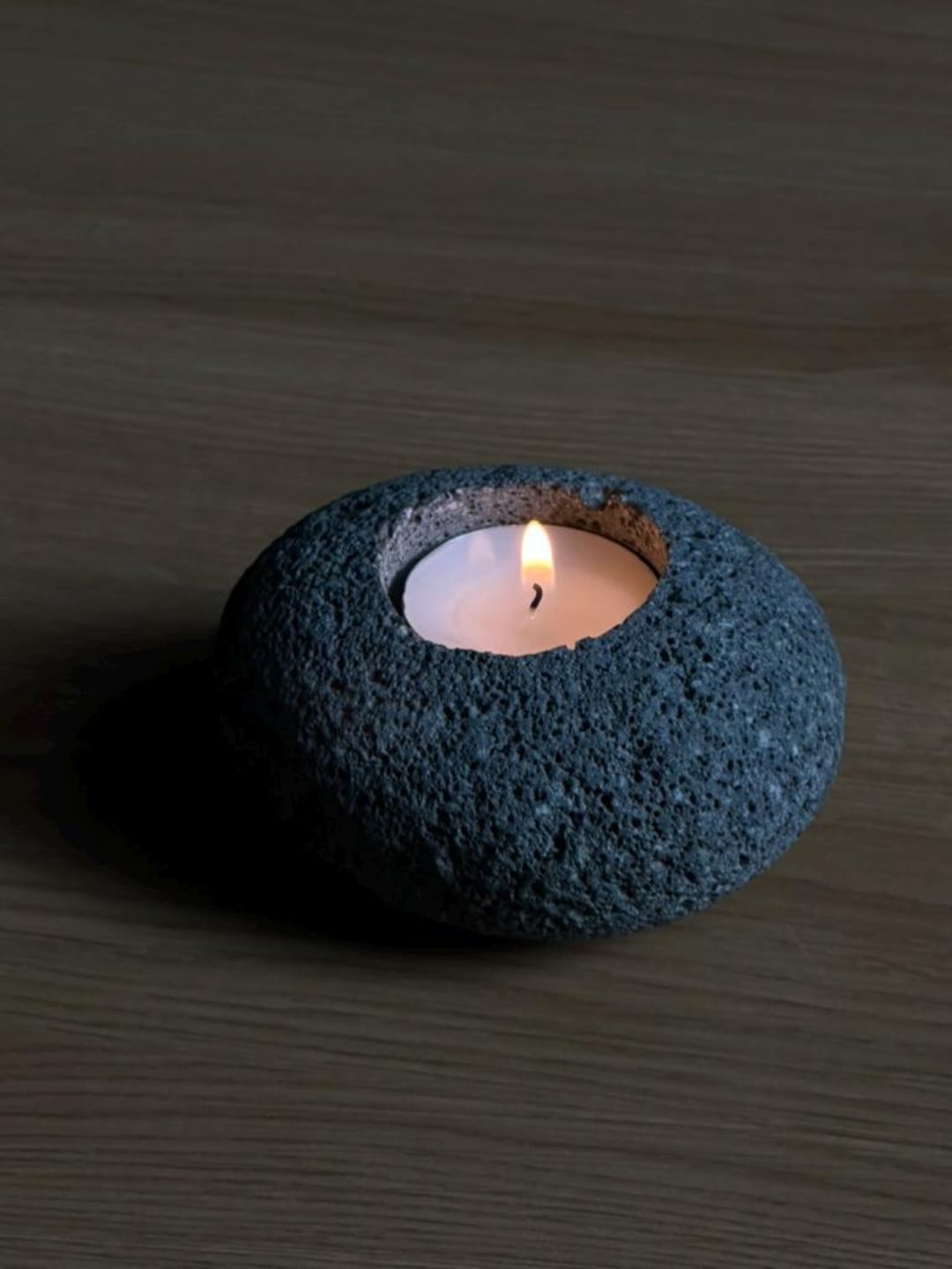 Handmade Icelandic Lava Stone Candle Holder – Natural Volcanic Rock ...