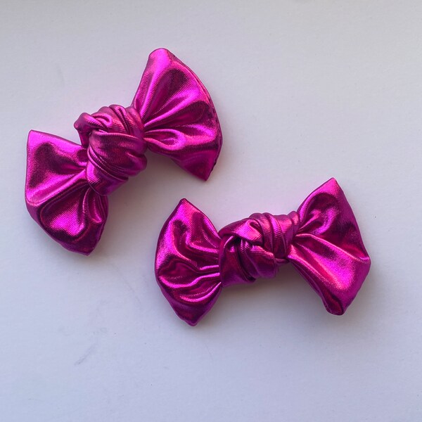 Hot Pink Hair Bow - Etsy