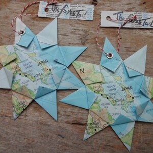 Japan Origami Map Ornament: Home Decor, Road Map, Vacation, Christmas ...
