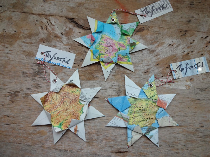 Spain Origami Map Ornament Iberian Map Home Decor Road | Etsy