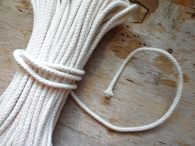 100 Ft American Made Cotton Rope, Diamond Braid, Soft Core, Clothesline ...