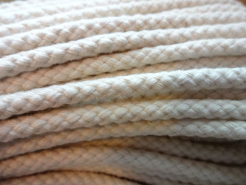 100 Ft American Made Cotton Rope, Diamond Braid, Soft Core, Clothesline ...