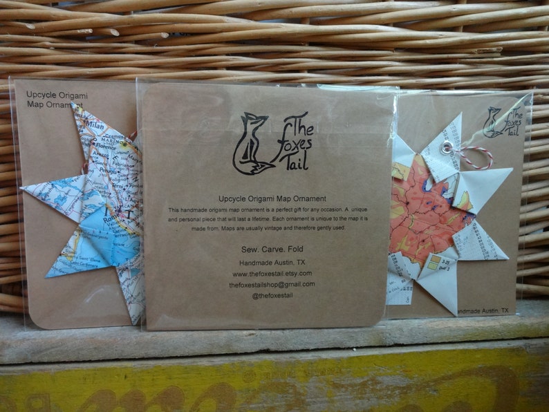 Bristol, Tn Origami Map Ornament, Home Decor, Wall Art, Road Map ...
