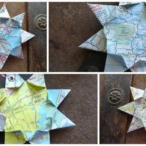 Custom Origami Map Ornament, Any City! Home Decor, Wall Art, Road Map ...