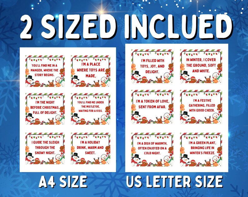 Difficult Christmas Treasure Hunt Game, Christmas Clue Game, Christmas ...