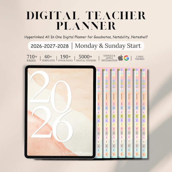 2026 2027 Teacher Planner - Etsy