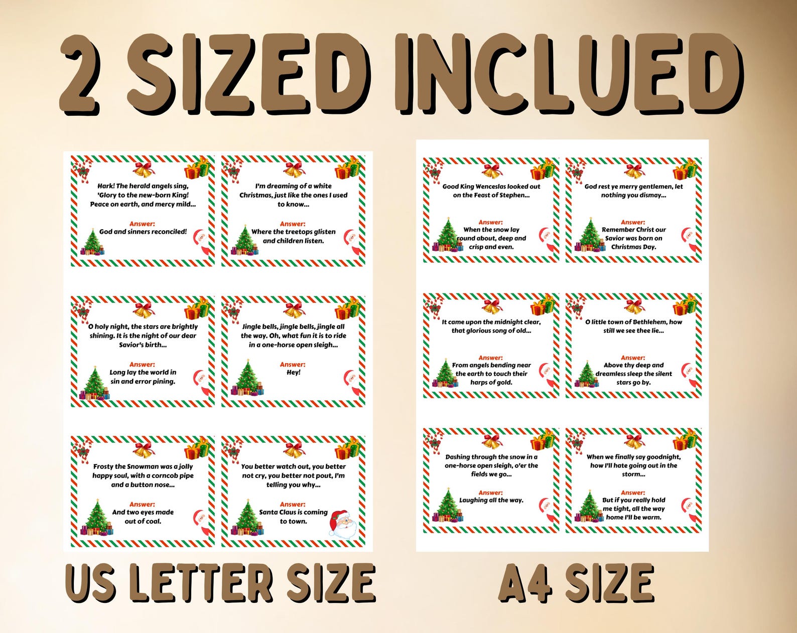 Christmas Finish the Lyrics, Christmas Song Trivia Game, Finish the ...