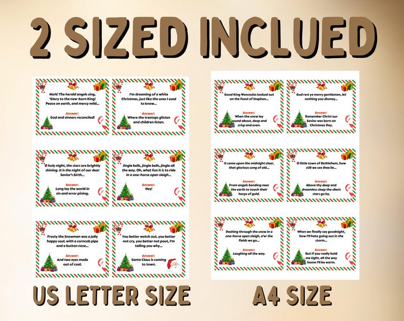 Christmas Finish the Lyrics, Christmas Song Trivia Game, Finish the ...