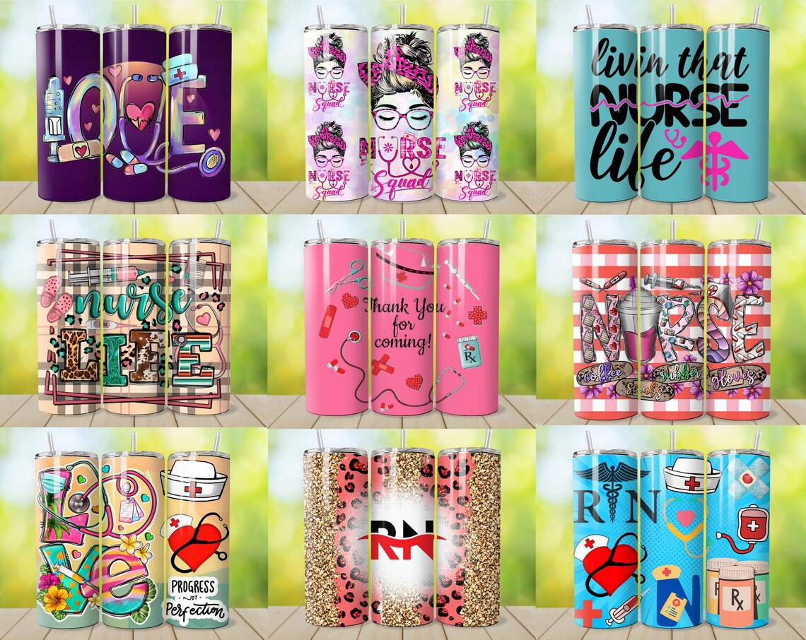 210 + Nurse Tumbler Wrap Bundle, Professional Tumbler, EMT Tumbler ...