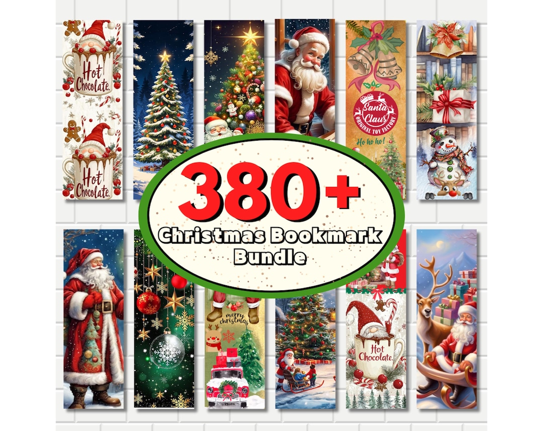 380+ Christmas Bookmark Wrap Bundle, Christmas Bookmark Sublimation ...