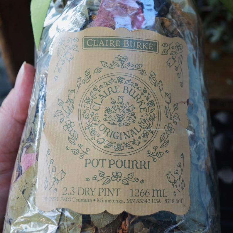 CLAIRE BURKE Original Potpourri 1991 Large Vintage Bag - Etsy
