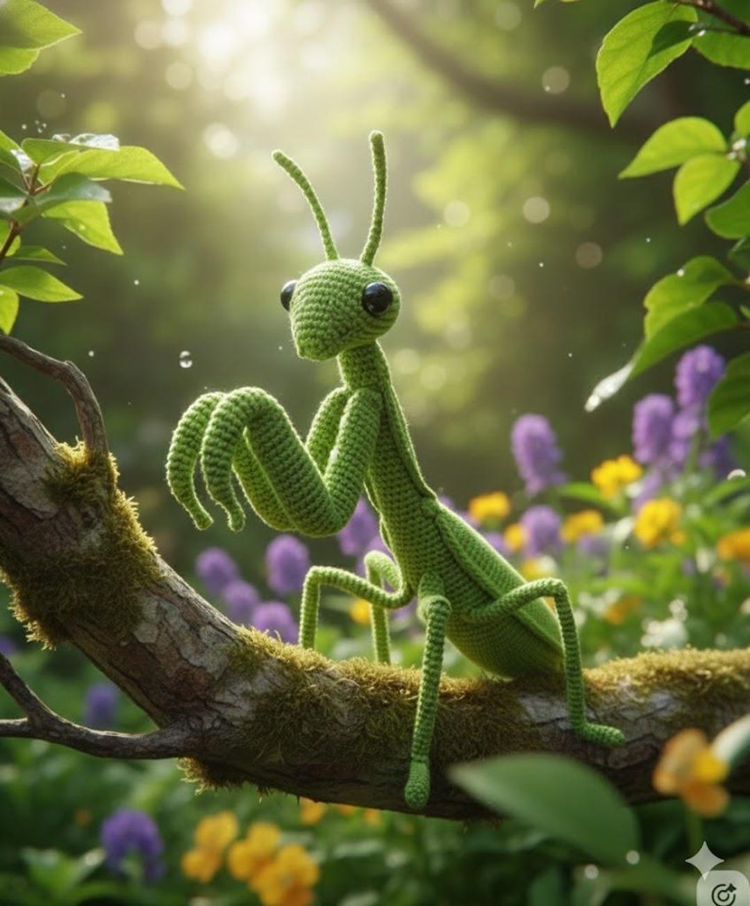 Handmade Crochet Praying Mantis Plush – Realistic Amigurumi Insect - Etsy