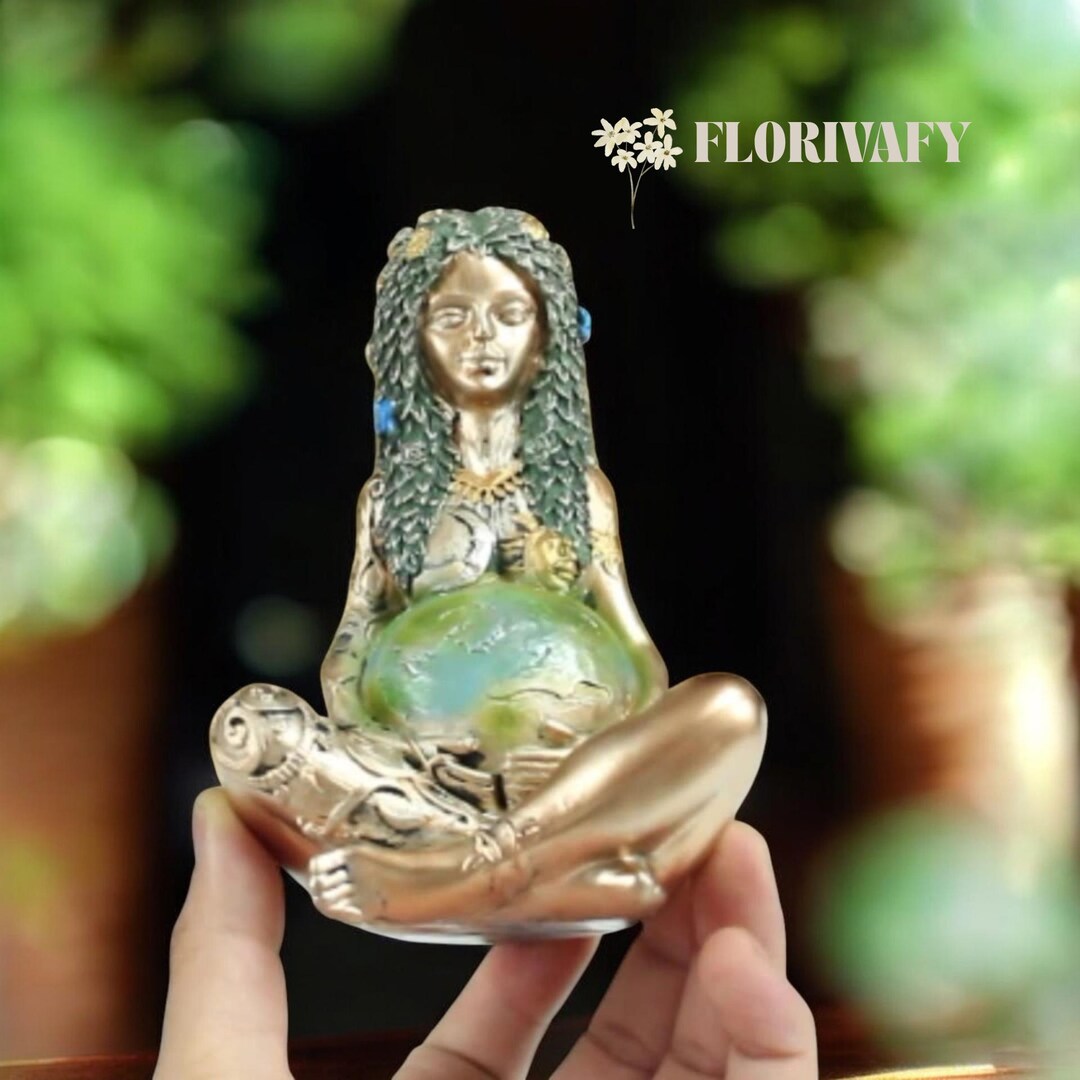 Mother Earth Goddess Statue – Fertility & Nature Home Décor Figurine - Etsy