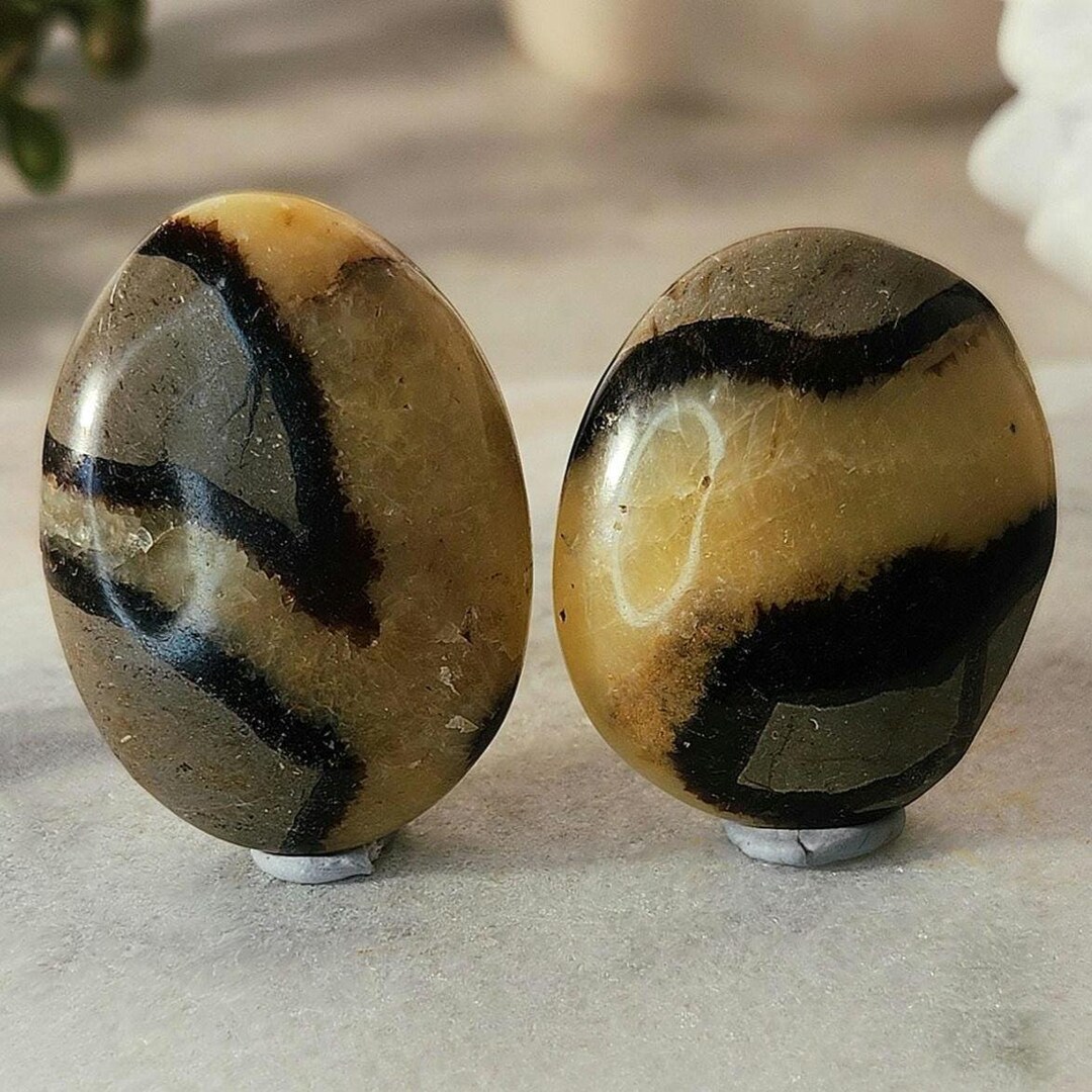 Septarian Tumbled Stones | Dragon Stone - Etsy