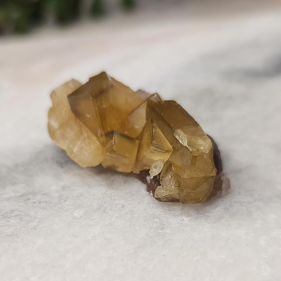 Natural Raw Yellow Aragonite With Fluorite Specimen - Etsy