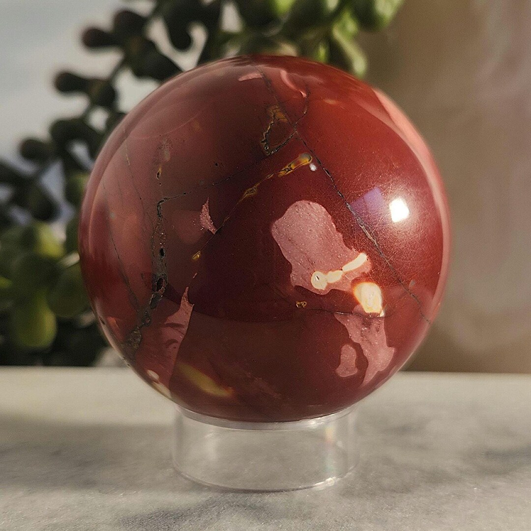 Red Mookaite Sphere | 6cm Australian Crystal With Stand - Etsy