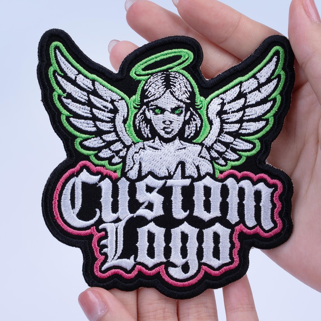 Personalized Embroidered Logo Patch: Sew/iron On/hook & Loop Patch for ...