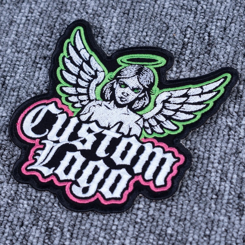 Personalized Embroidered Logo Patch: Sew/iron On/hook & Loop Patch for ...