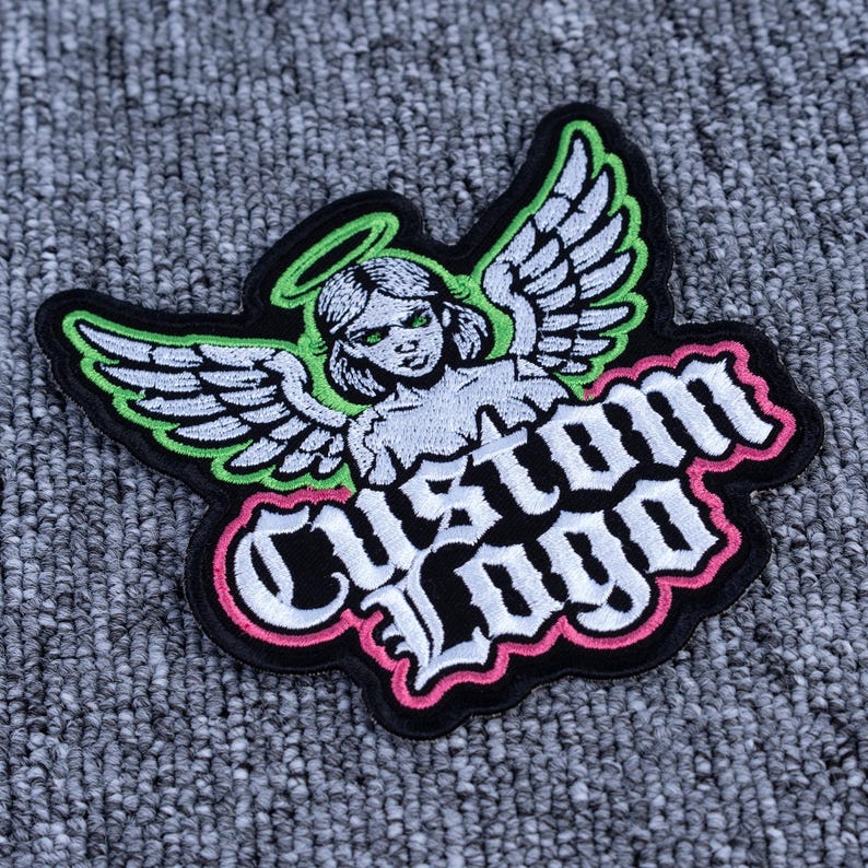 Personalized Embroidered Logo Patch: Sew/iron On/hook & Loop Patch for ...