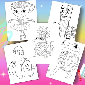 Tralalero Tralala Coloring Pages Printable - Etsy