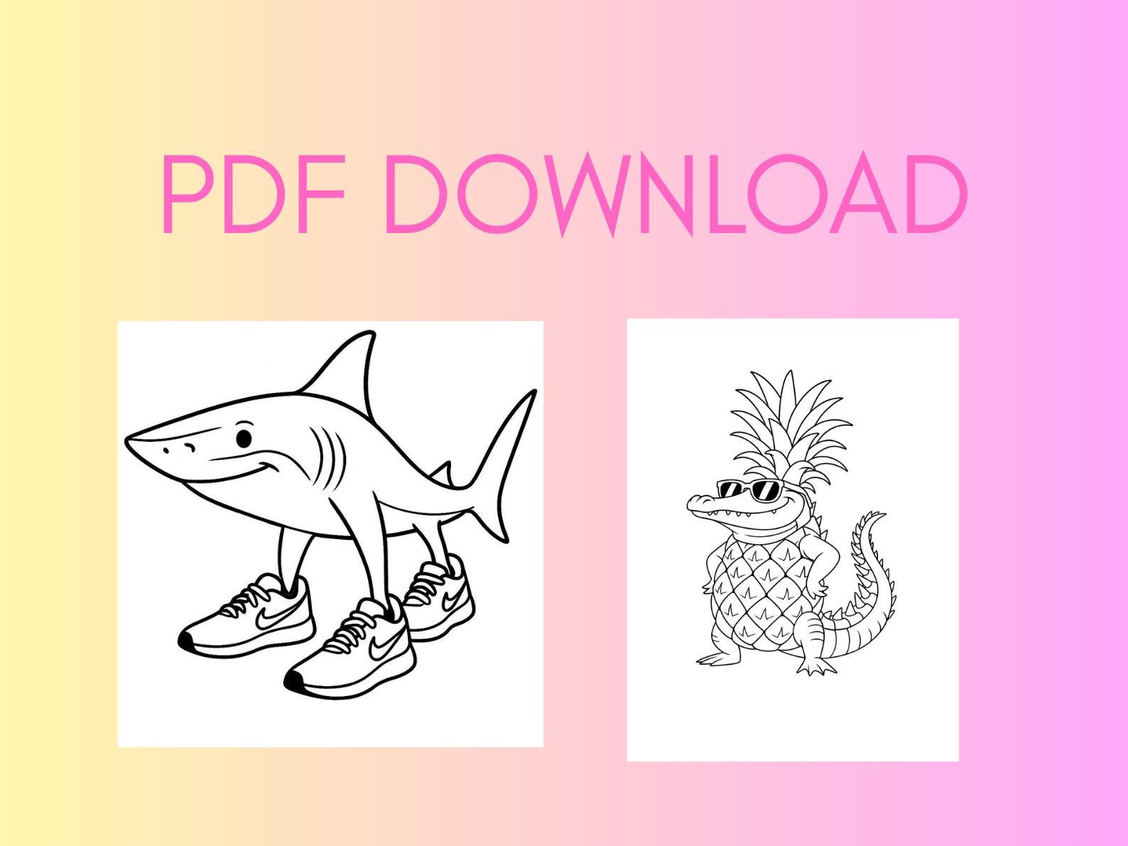 TRALALA Coloring Book-printable Pages for Kids & Adults - Etsy