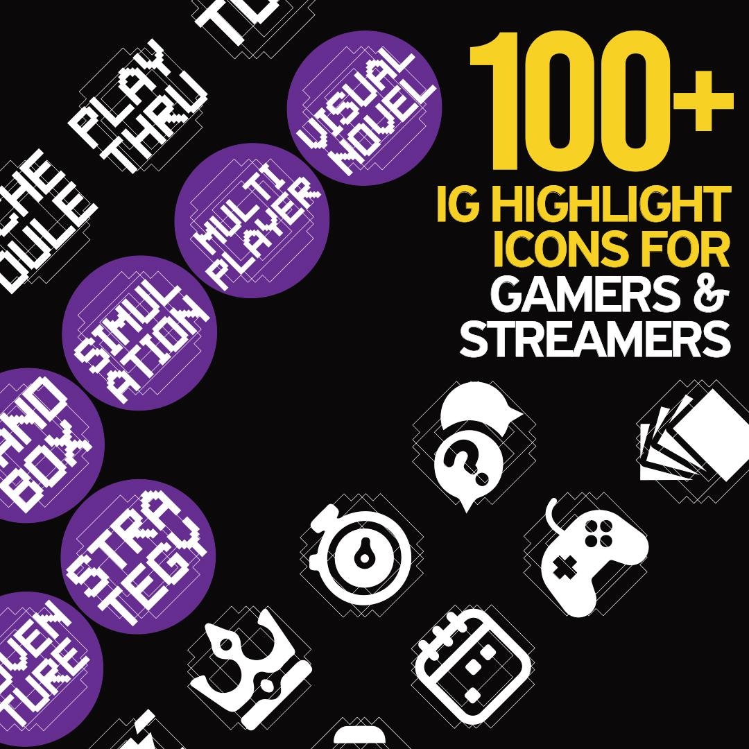 Pixel Art Gaming Instagram Highlight Icons: Retro Streamer Story Covers ...